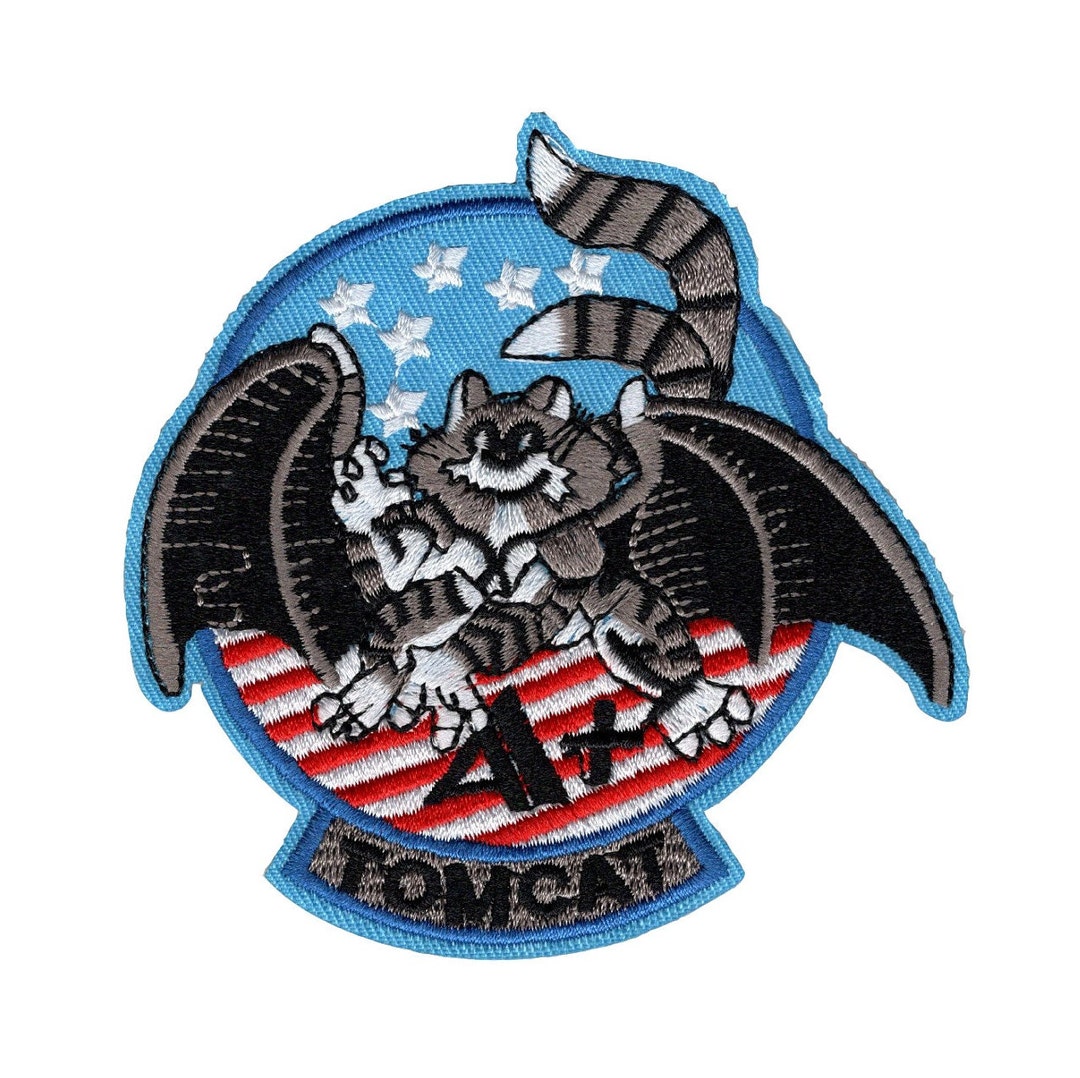 Tomcat A US Navy Grumman F-14 Embroidered Iron on Sew on Applique Patch ...