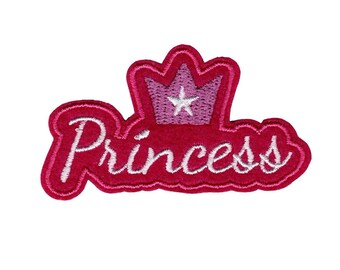 Mini Crown Patch Pastel Pink Princess Queen Fairy Tiara Iron-on ...