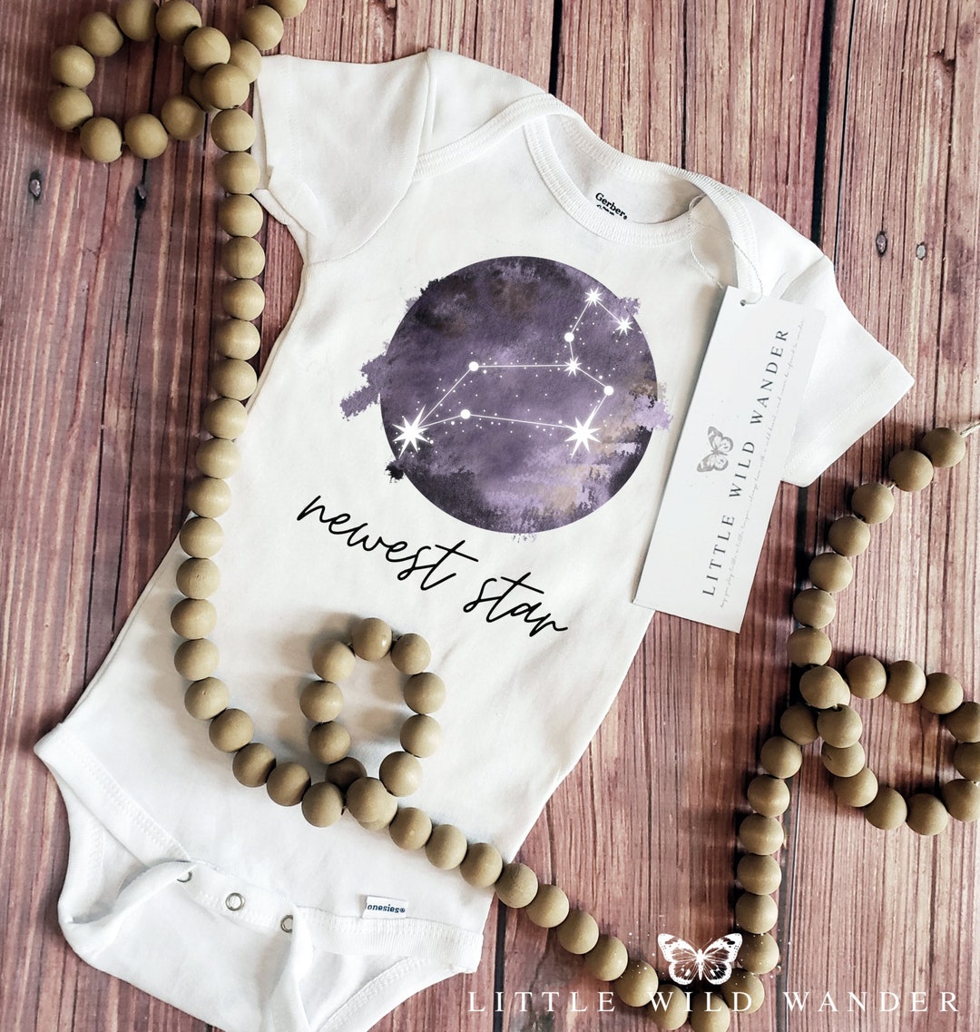 Leo Star Constellation Baby Onesie ®, Galaxy Newborn Outfit, Space ...