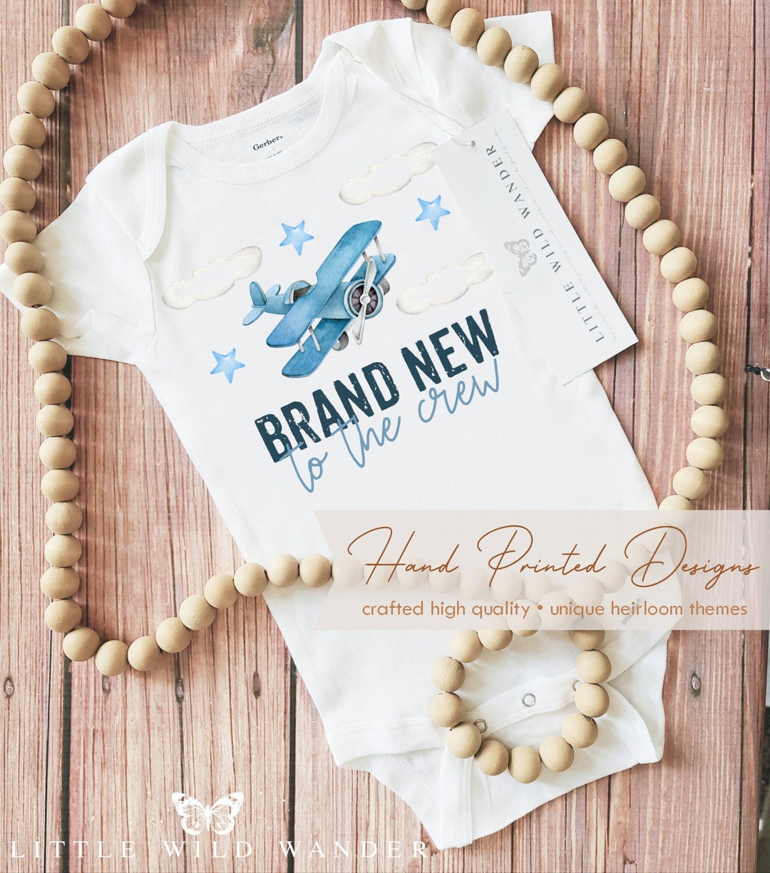 Airplane Baby Onesie® or Shirt, Brand New to the Crew Shower Gift, Plane Announcement Coming ...