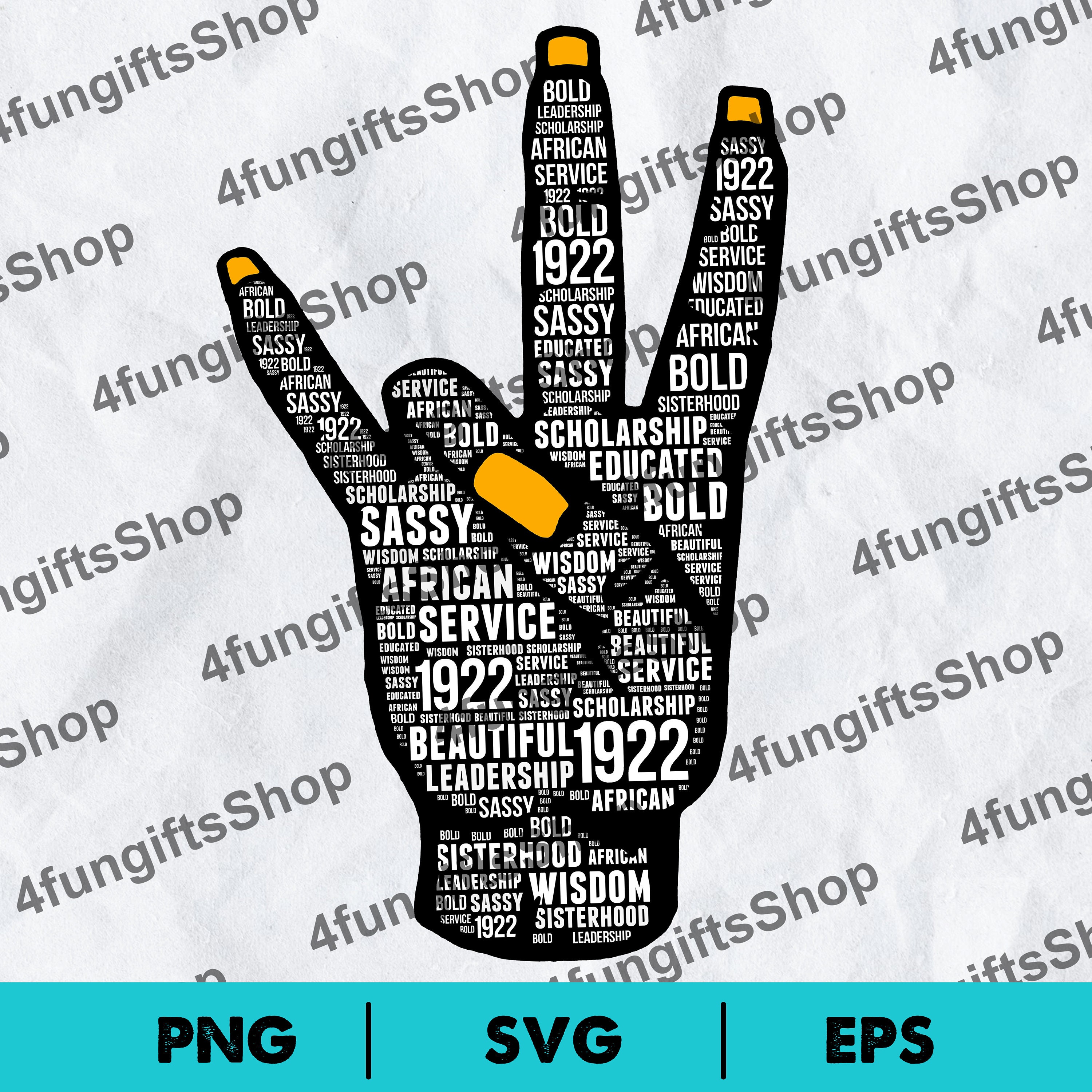 Sgrho 1922 Sorority Hand Sign Words Includes EPS SVG & PNG. - Etsy