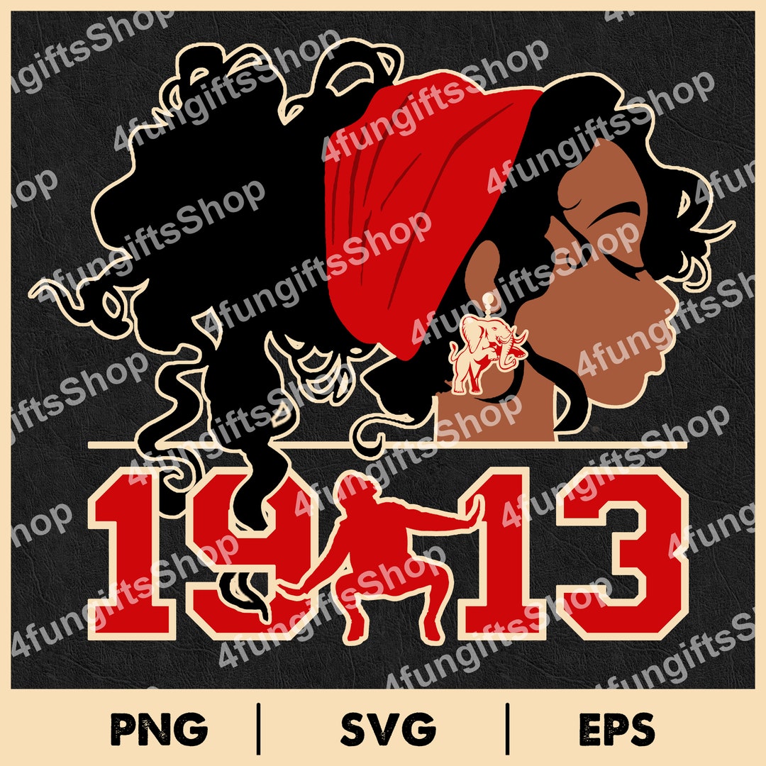 Womens Delta 1913 Sorority Afro Hair Includes Eps, Svg & Png. 1913 DST ...