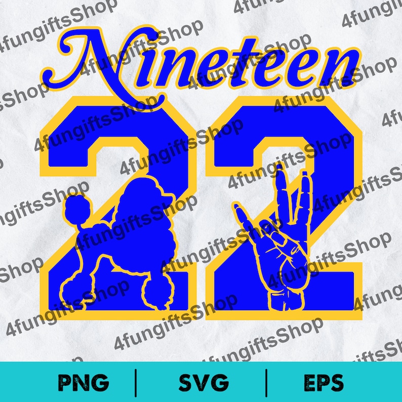 Sgrho 1922 Sorority Poodles Hand Sign Includes EPS, SVG & PNG. Digital ...