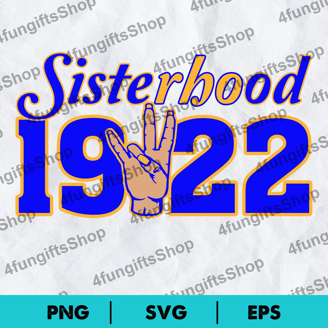 Sgrho 1922 Sorority Sisterhood Hand Sign Includes EPS SVG & - Etsy