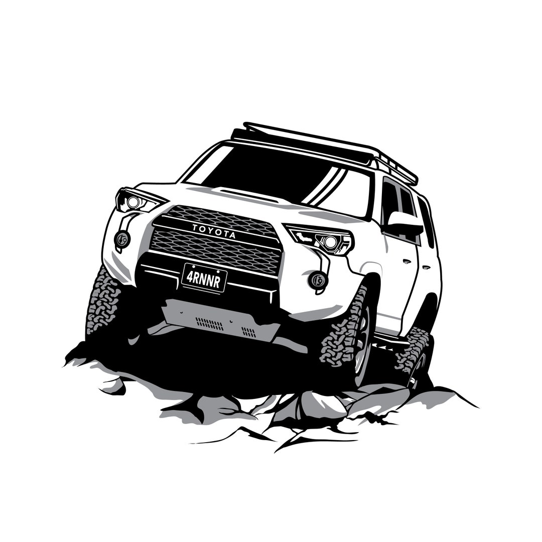 V2 - 4runner Toyota Forerunner SUV TRUCK CAR Digital Art Transparent ...