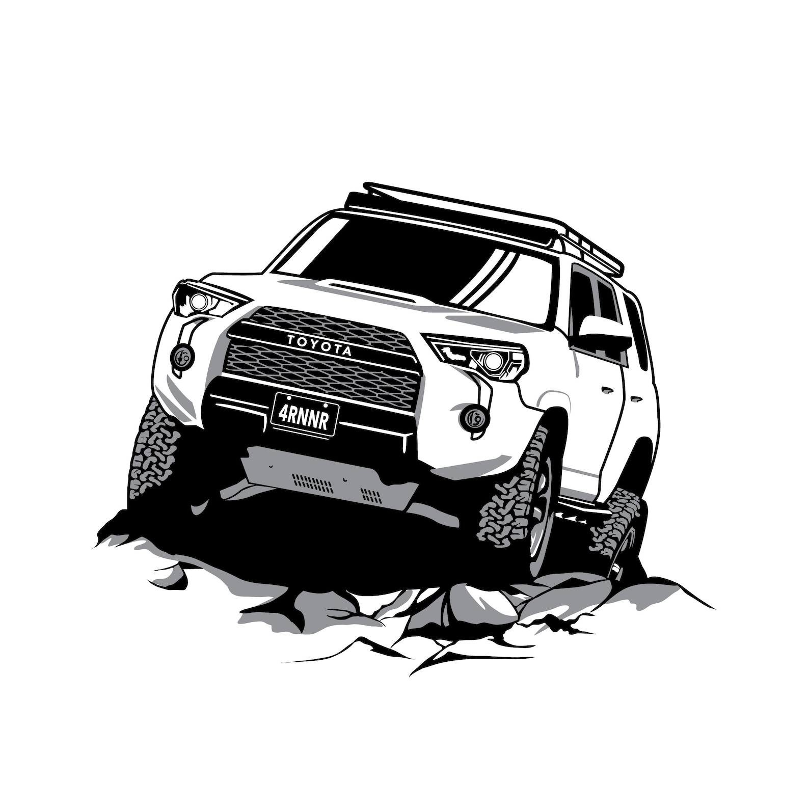 V2 - 4runner Toyota Forerunner SUV TRUCK CAR Digital Art Transparent ...