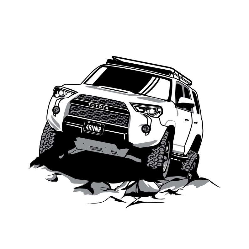 V2 - 4runner Toyota Forerunner SUV TRUCK CAR Digital Art Transparent ...