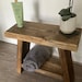 Rustic Wooden Milking Stool | Side Table | Bathroom Stool - Etsy