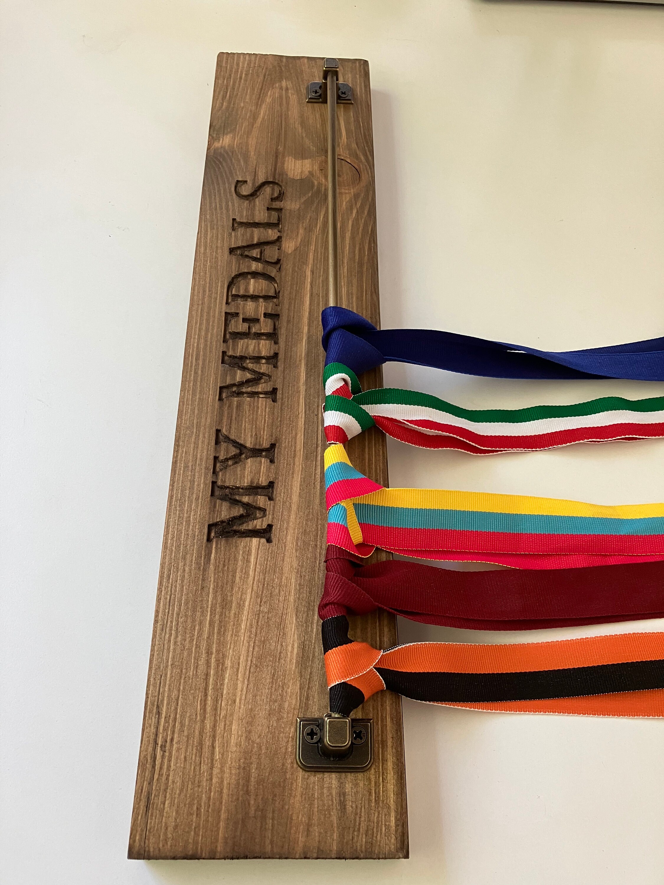 Personalised Medal or Trophy Hanging Shelf - Etsy UK