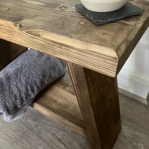 Rustic Wooden Milking Stool | Side Table | Bathroom Stool - Etsy UK