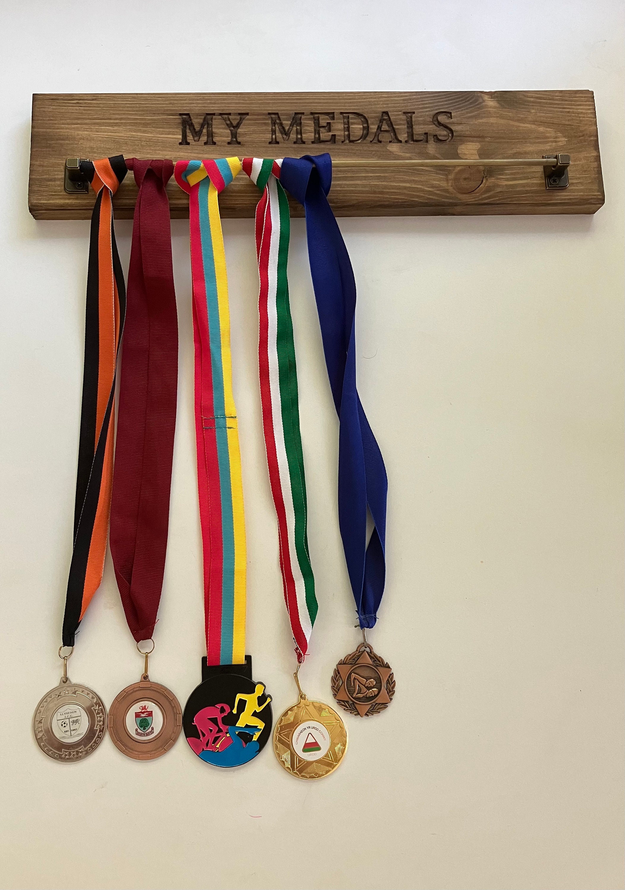 Personalised Medal or Trophy Hanging Shelf - Etsy UK
