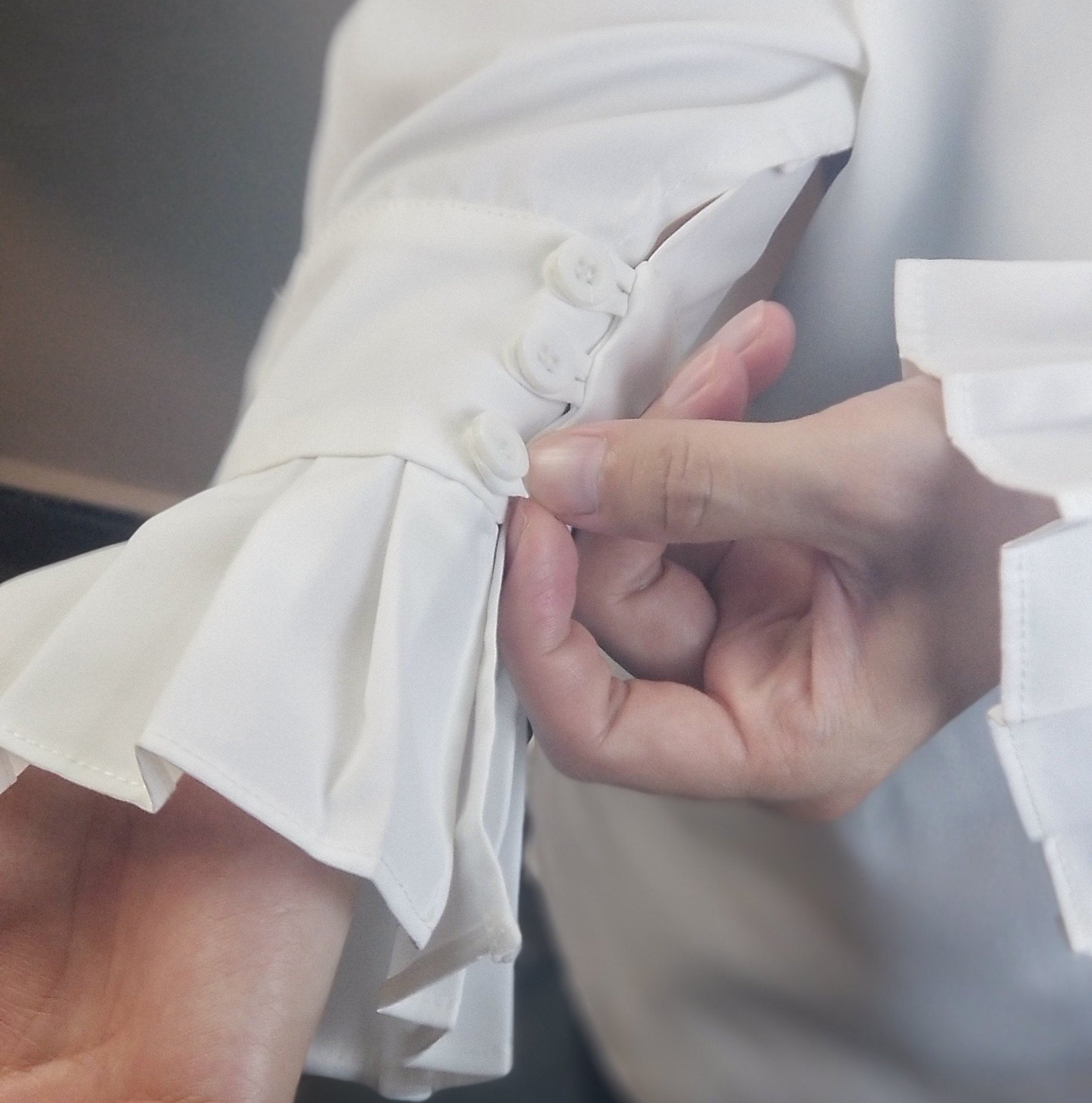 Oversized White Blouse/ Boyfriend Wide Sleeve Shirt/ Pleated - Etsy
