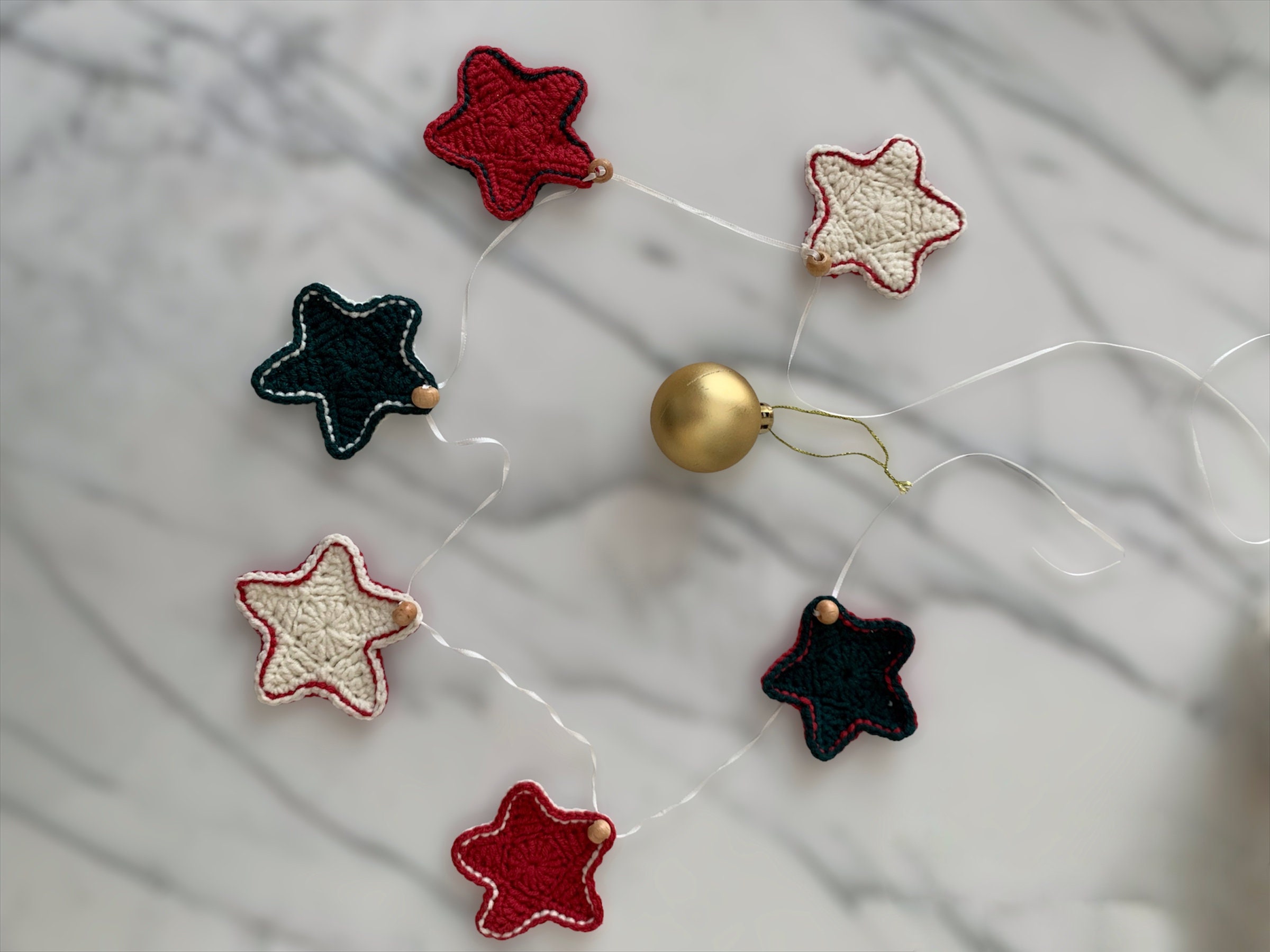 Crochet Star Garland Star Garland Pattern Star Pattern - Etsy