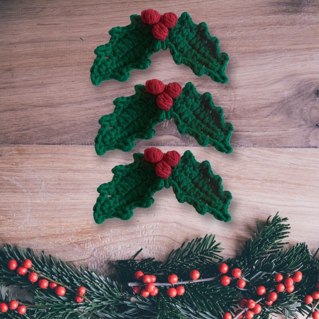 Christmas Crochet Patterns, Mistletoe Pattern, Easy Christmas Pattern ...