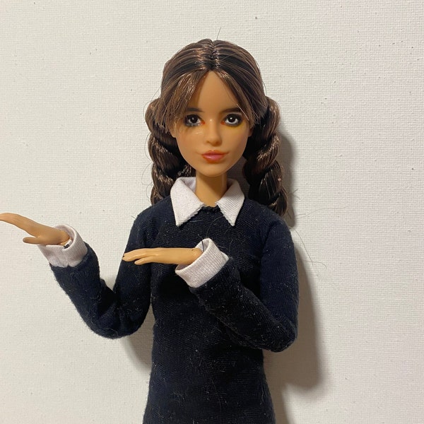 Wednesday Addams Barbie Doll - Etsy