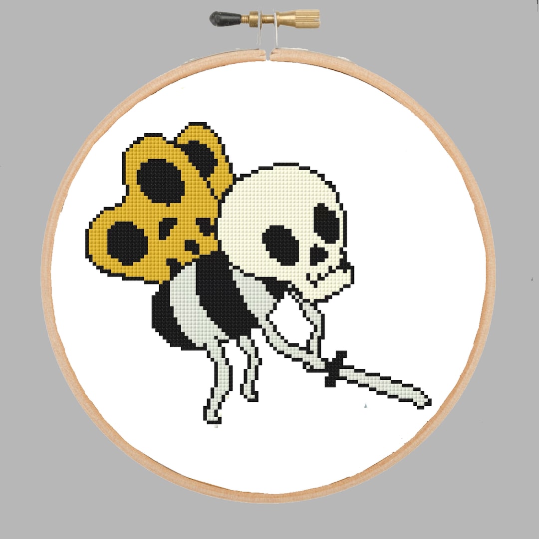 Adventure Time Skeleton Cross Stitch Pattern - Etsy