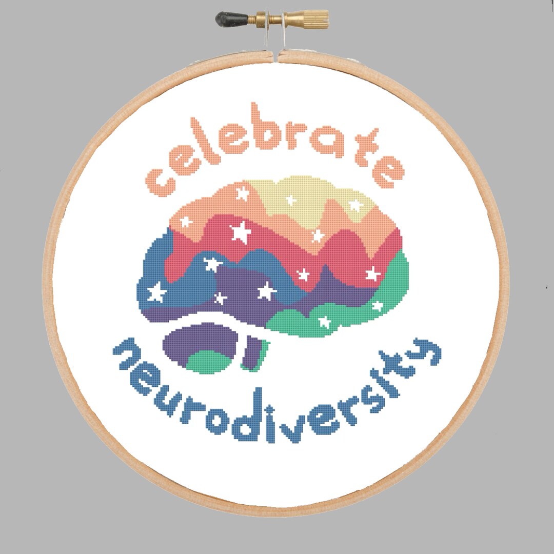 Celebrate Neurodiversity Cross Stitch Pattern - Etsy