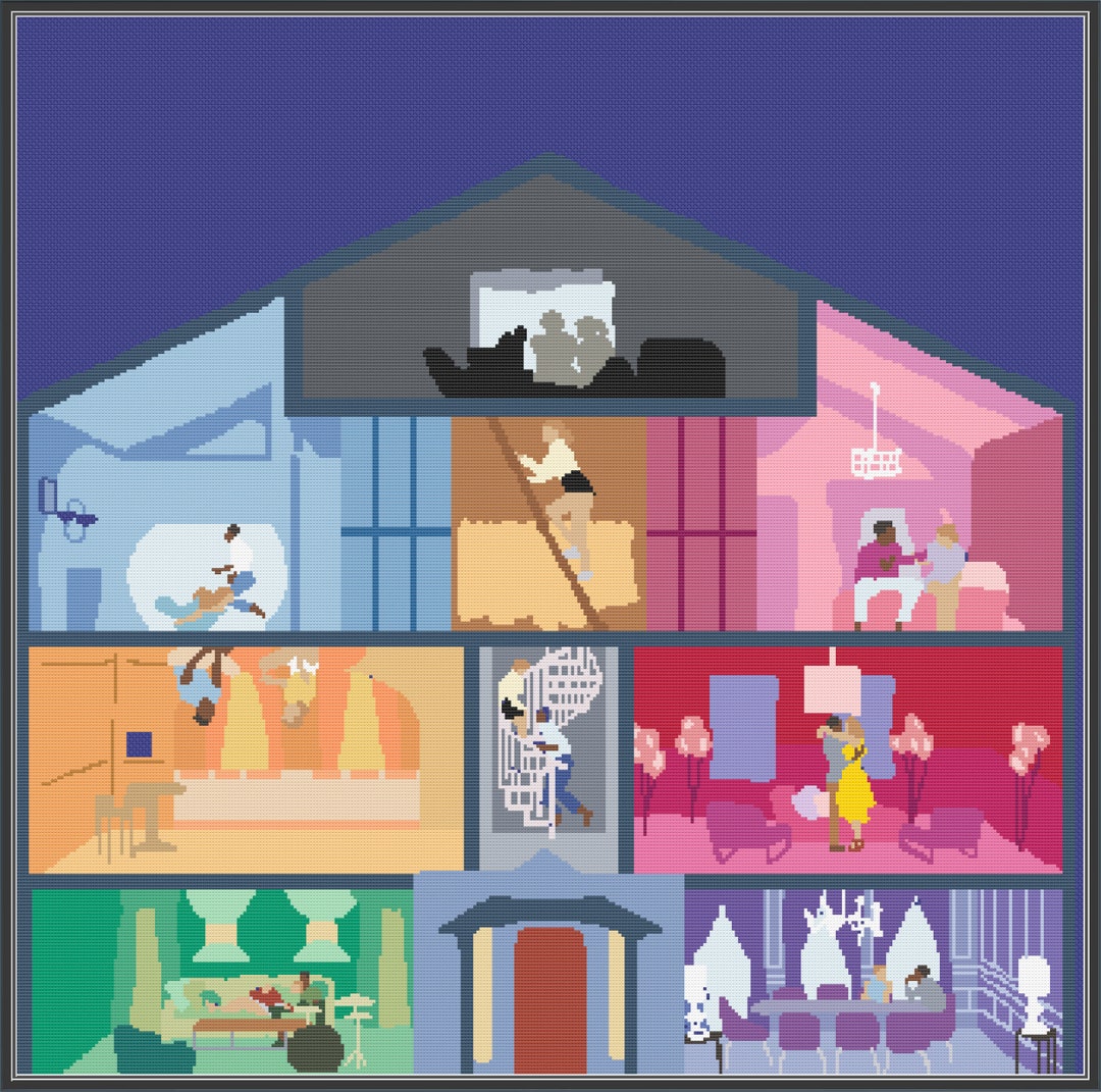 Lover House Cross Stitch Pattern Digital Download - Etsy