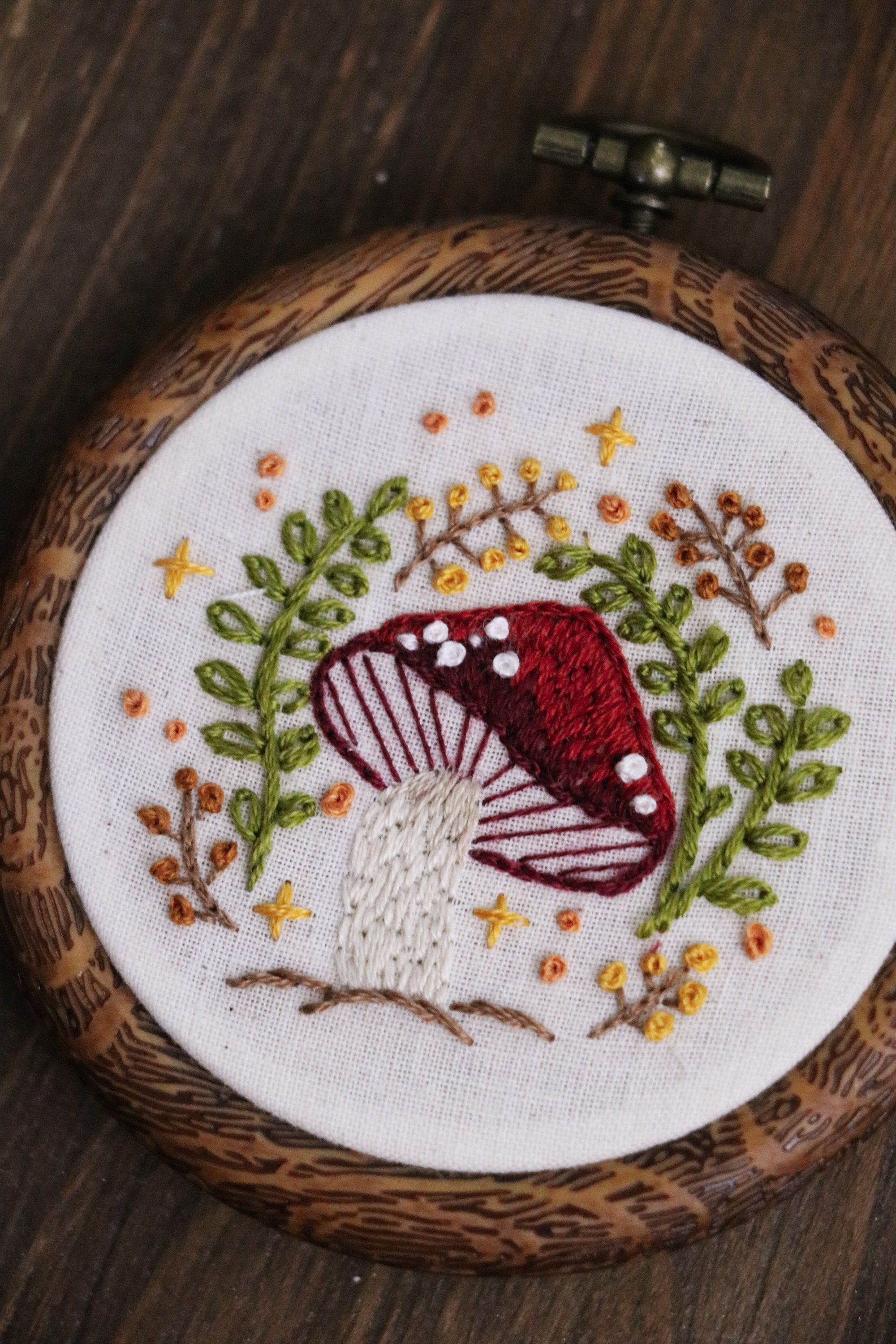 Mini Mushroom Cottagecore Embroidery Digital Pattern & - Etsy