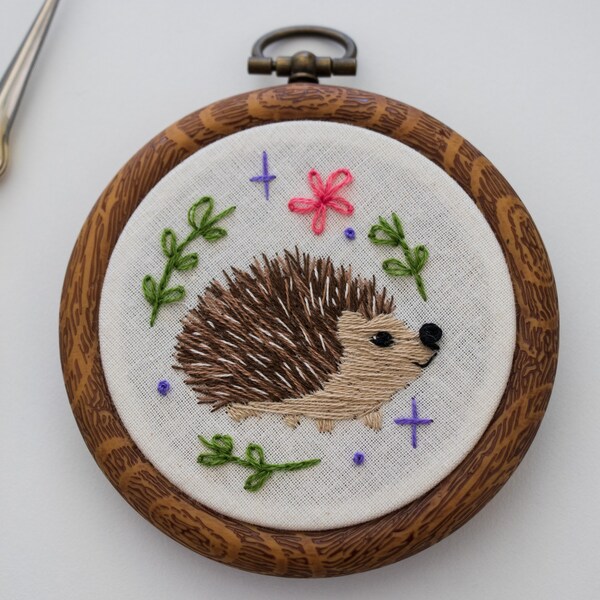 Hedgehog Embroidery - Etsy