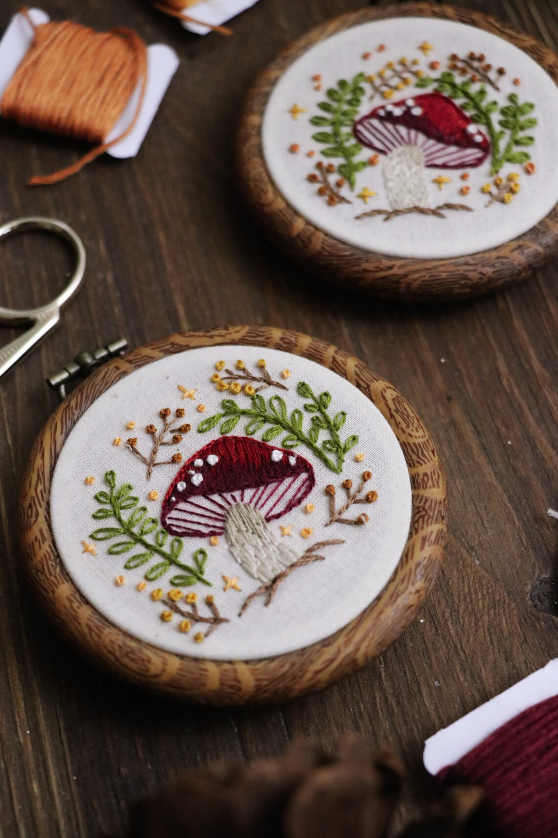 Mini Mushroom Cottagecore Embroidery Digital Pattern & - Etsy