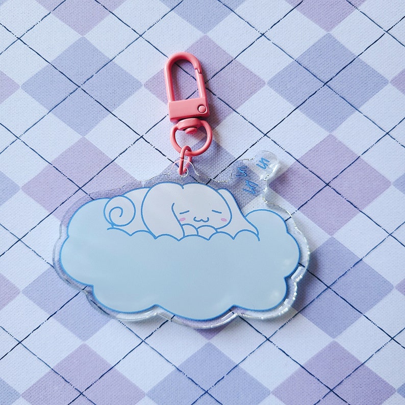 Sanrio Sleepy Cinnamoroll and Pompompurin Acrylic Charm - Etsy