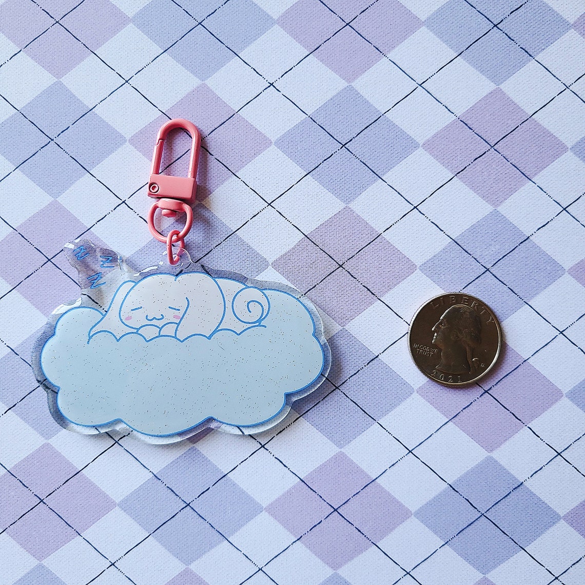 Sanrio Sleepy Cinnamoroll and Pompompurin Acrylic Charm - Etsy