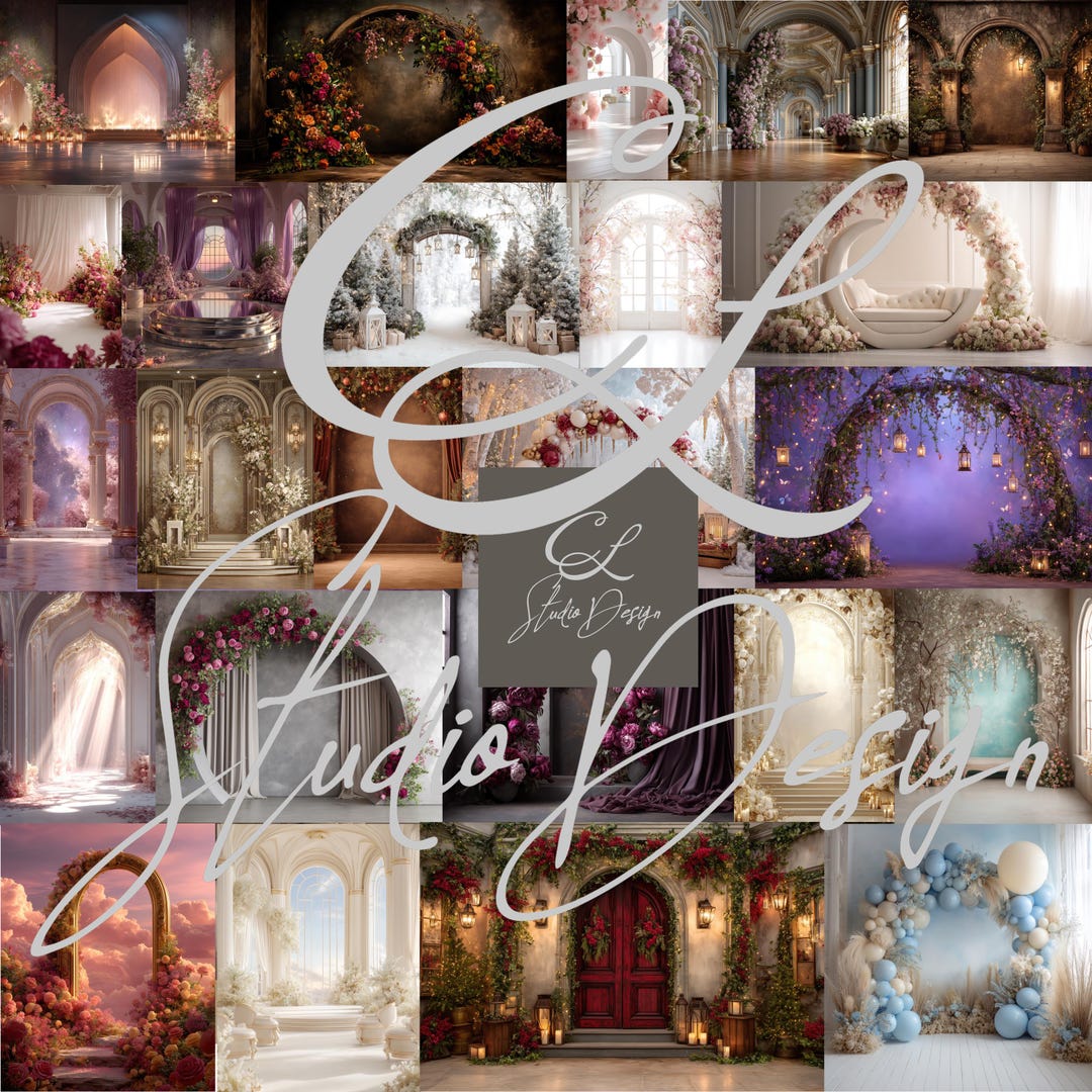 HUGE Background Bundle! 35 High Resolution Maternity Background Arches ...