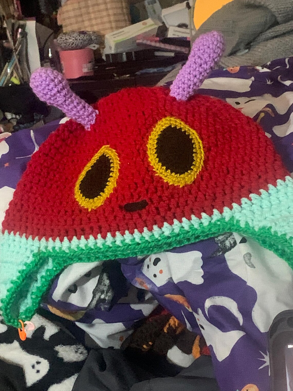 The Very Hungry Caterpillar Inspired Crochet Hat - Etsy UK