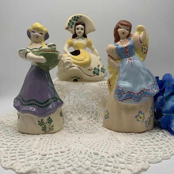 Vintage Lady Planter - Etsy