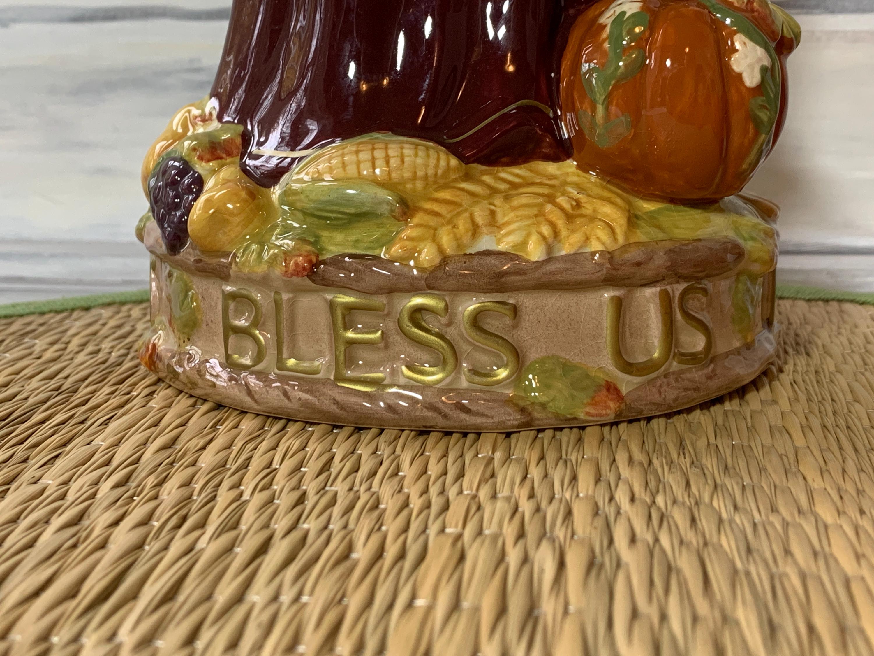 Vintage Kaldun & Bogle Porcelain Figurine, 'bless Us' Pilgrim Harvest ...