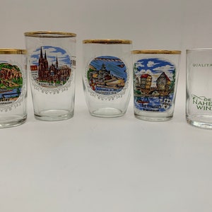 Vintage Souvenir German Shot Glass Barware, Loreley, Koln Rh.dom ...