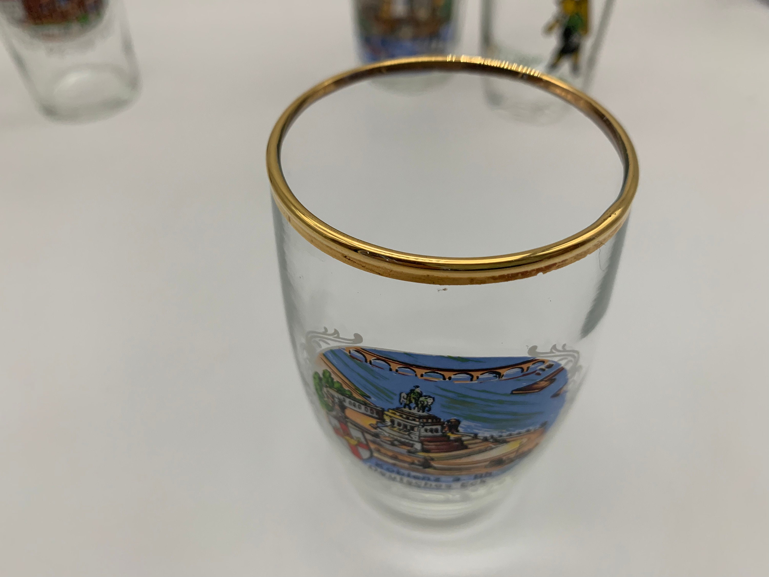 Vintage Souvenir German Shot Glass Barware, Loreley, Koln Rh.dom ...