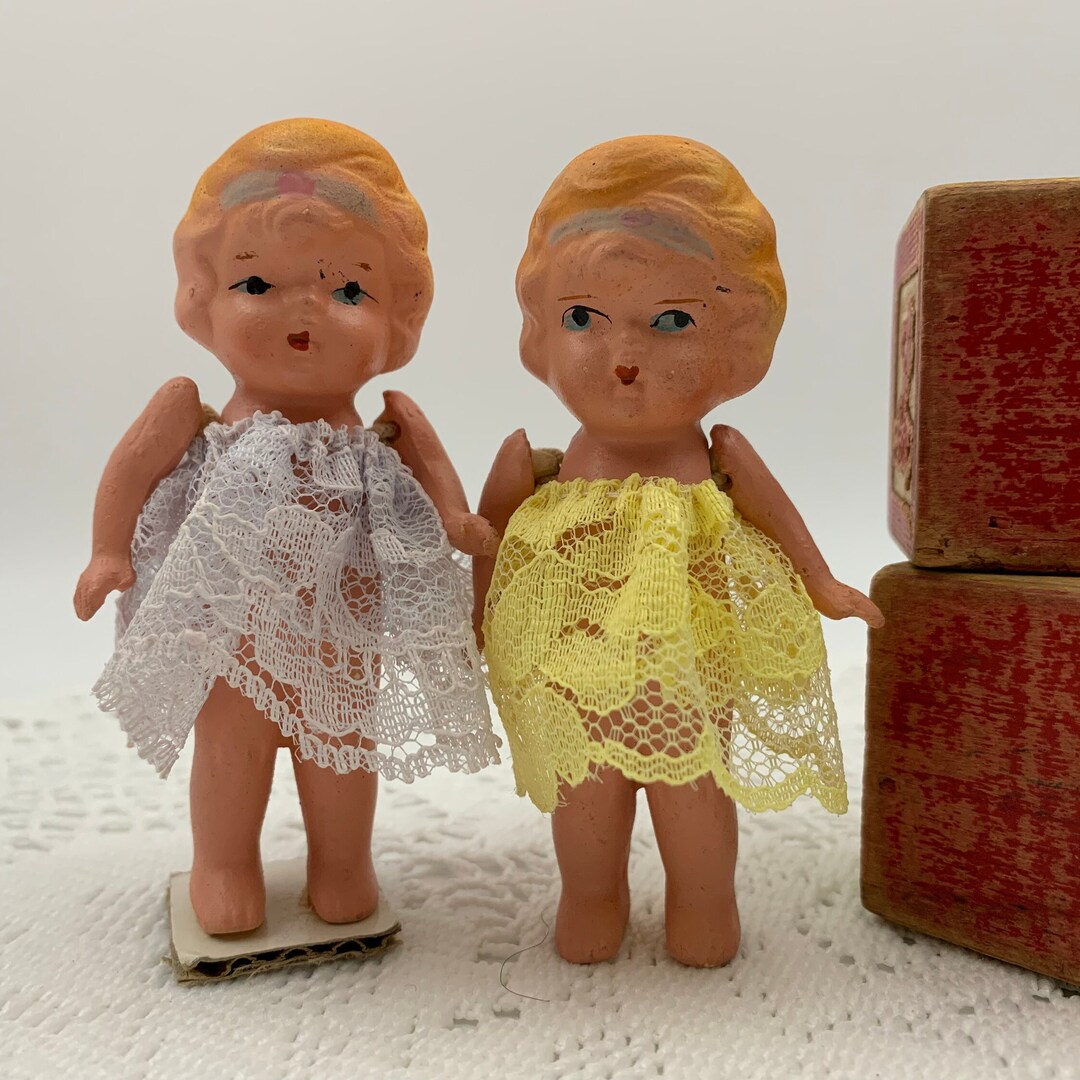 Vintage Lot of 2 Miniature Penny Doll Figurines Made in Occupied Japan ...