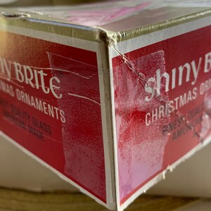 Vintage EMPTY Christmas Ornament Box, Shiny Brite Box Only, Christmas ...