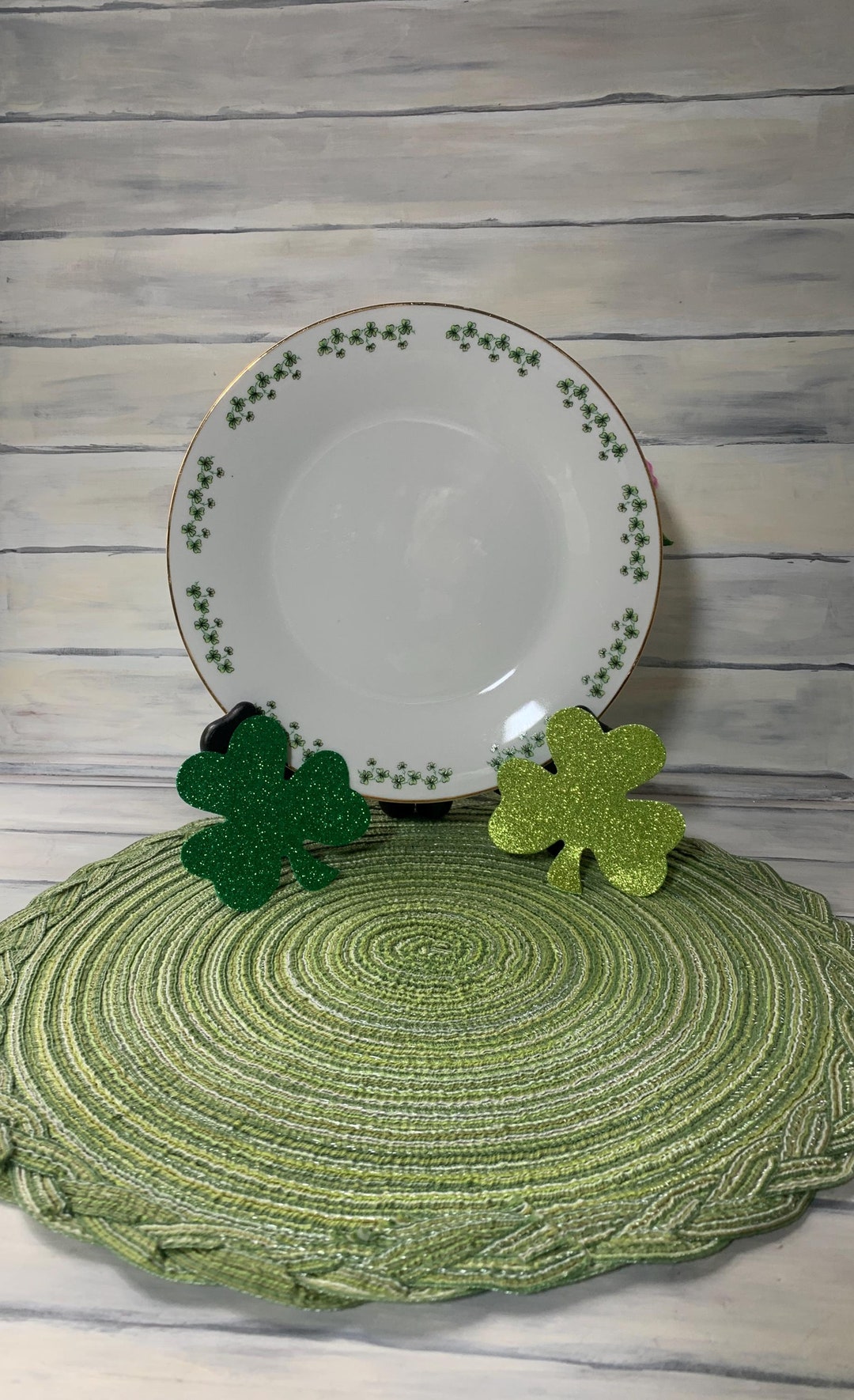 Vintage Claddagh China Shamrock Dinner Plate, Made in Ireland, St ...