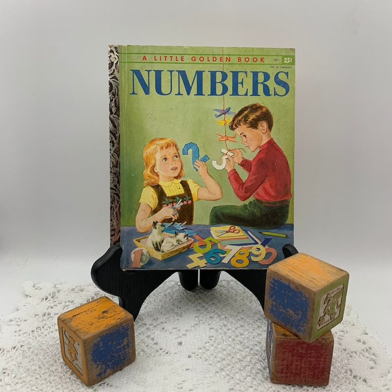 Vintage Childrens Little Golden Book Numbers, 1955, Art by V. Lamont ...