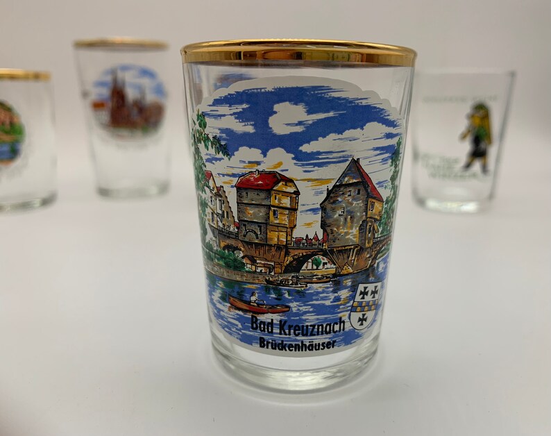Vintage Souvenir German Shot Glass Barware, Loreley, Koln Rh.dom ...