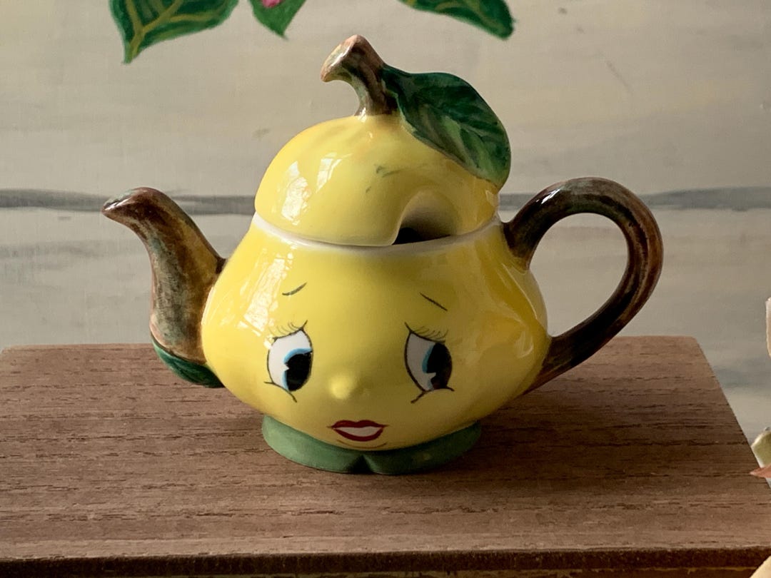 RARE Minty PY Miyao Pear Face Child's MINI Condiment Teapot ...