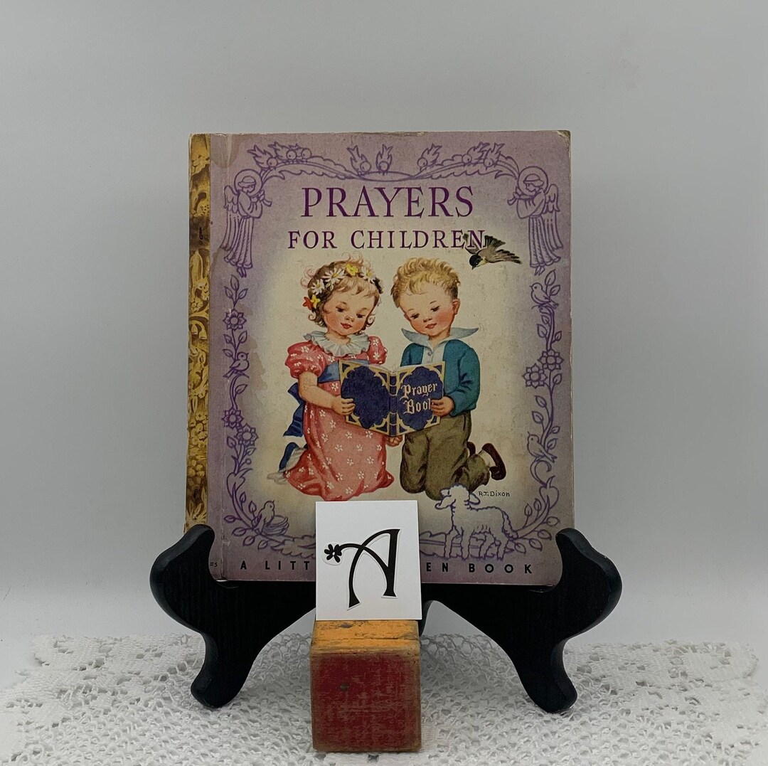 Vintage Little Golden Book Prayers for Children, 1942, Christian ...