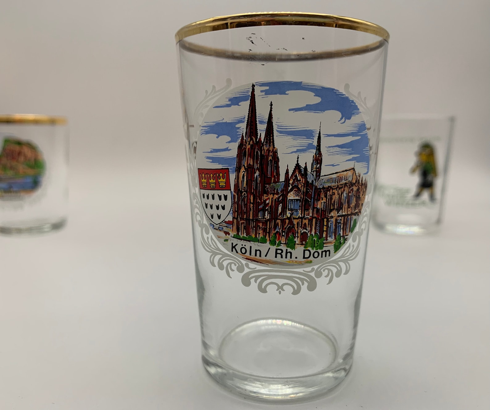 Vintage Souvenir German Shot Glass Barware, Loreley, Koln Rh.dom ...