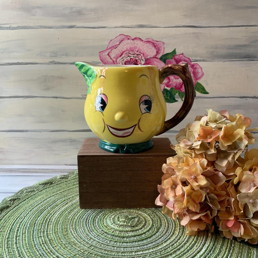 RARE Minty 5" Vintage PY Miyao Pear Face Pitcher, Collectible ...