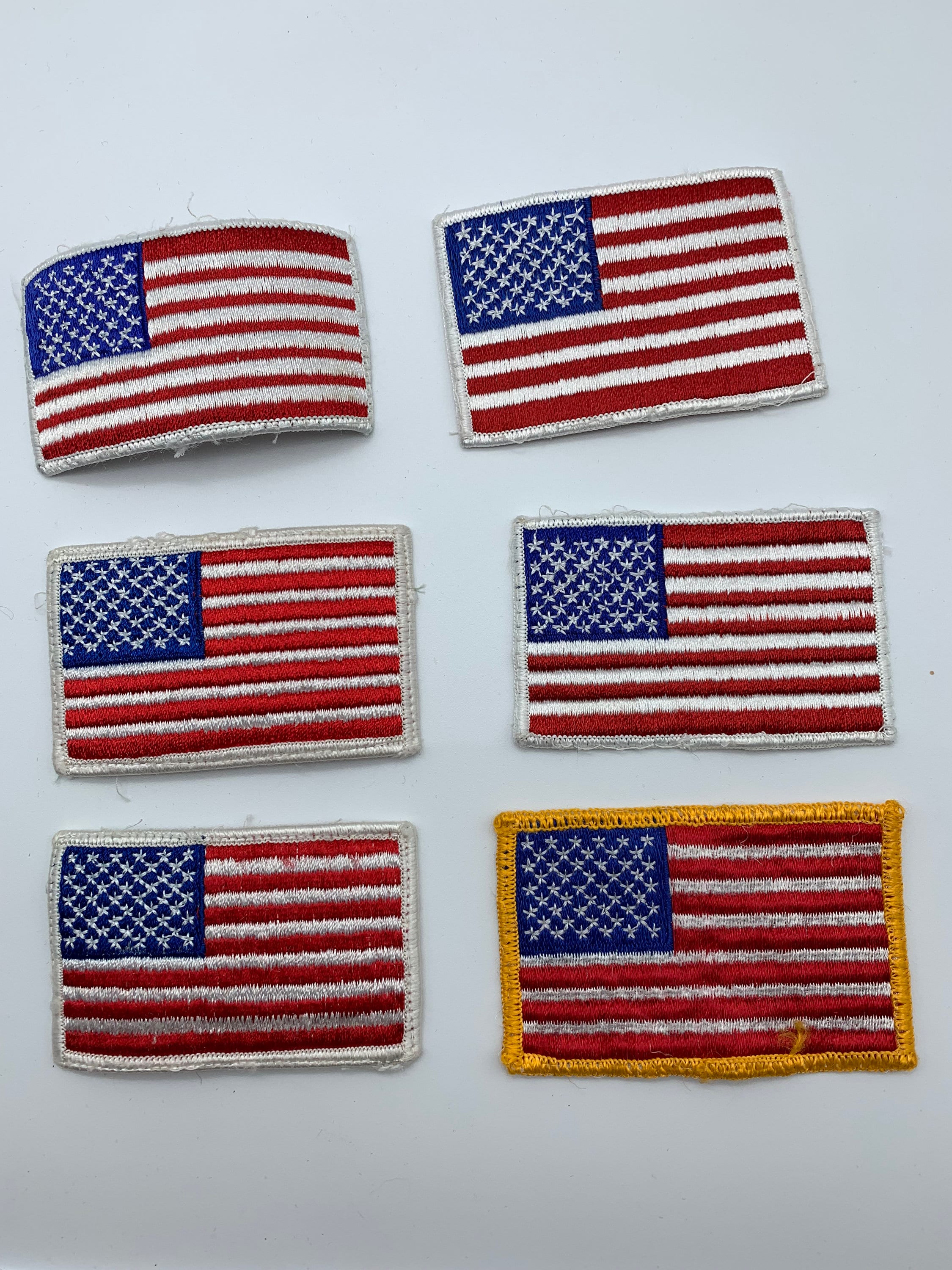Vintage American Flag Patches, Used on Texaco Driver/operator Uniforms ...