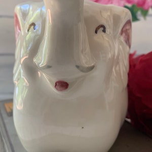 Collectible Vintage Ceramic Shawnee Elephant Pitcher, Hand Painted ...