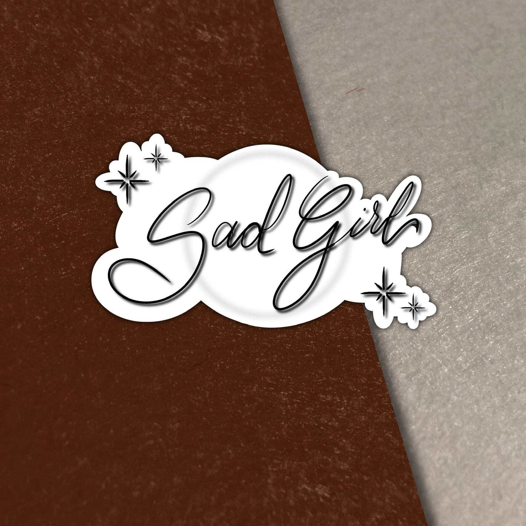 Sad Girl Sticker, Chicana Black and White Vinyl Decal, Mexican American ...