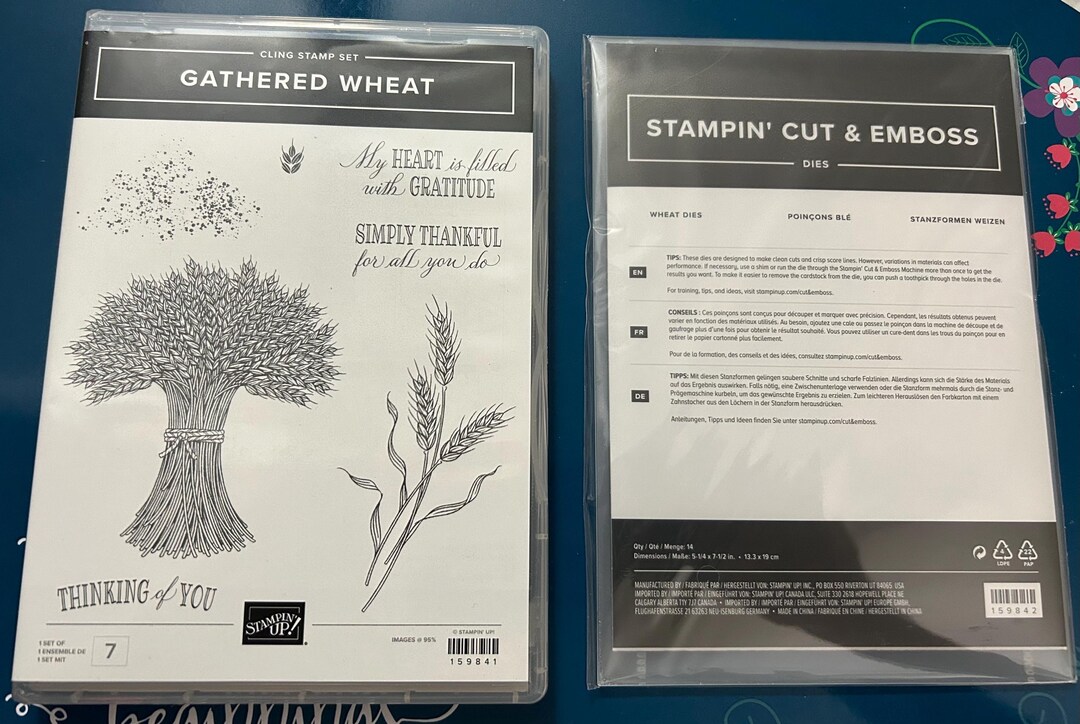 Retired Stampin up Gathered Wheat Stamp Set With Matching Dies. - Etsy