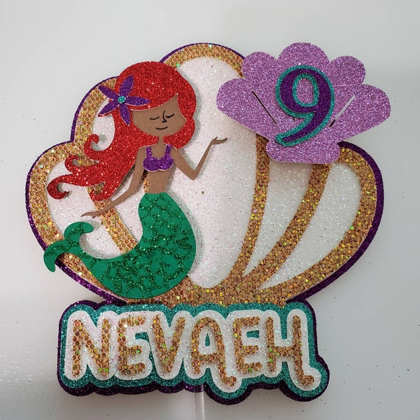 Sirenita Cake Topper - Etsy