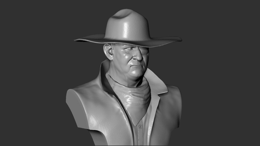 John Wayne STL 3d Model - Etsy