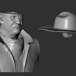 Modelo 3d STL de John Wayne - Etsy México