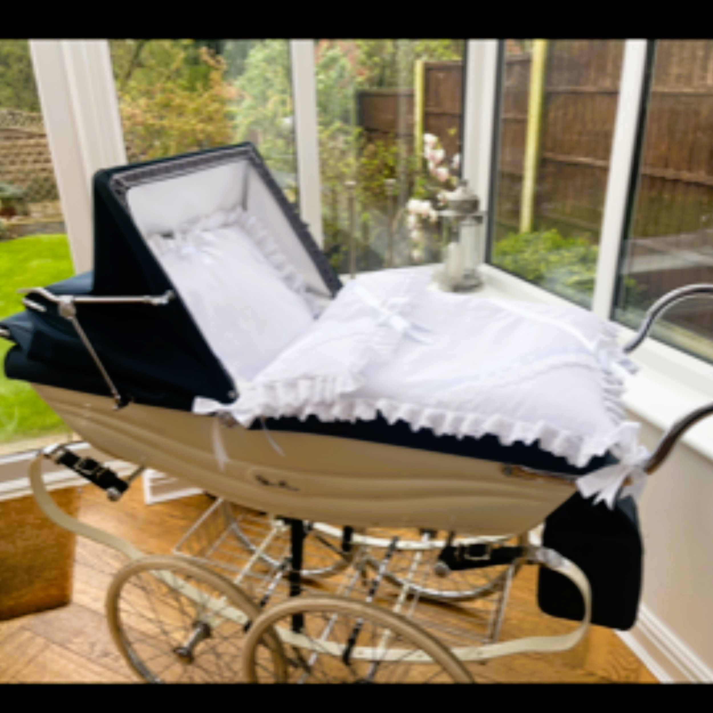 Baby Pram Quilt and Pillow Set, Fits Silver Cross Coach Built Pram ...